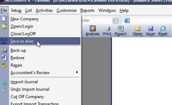 Cara Melakukan Setting Alias pada Accurate – Sunartha Learning Portal